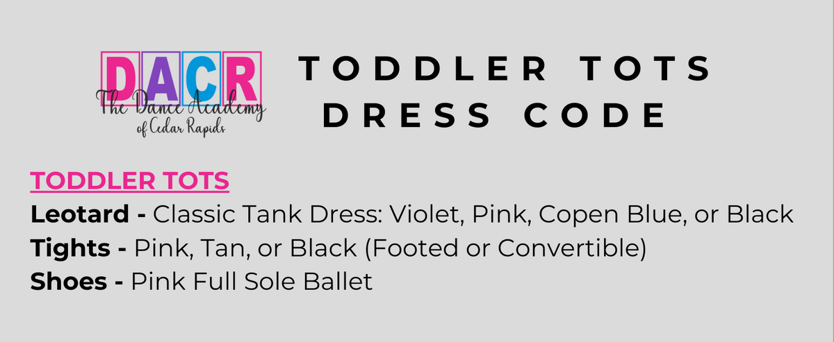TODDLER TOTS – DACR - To The Pointe Boutique